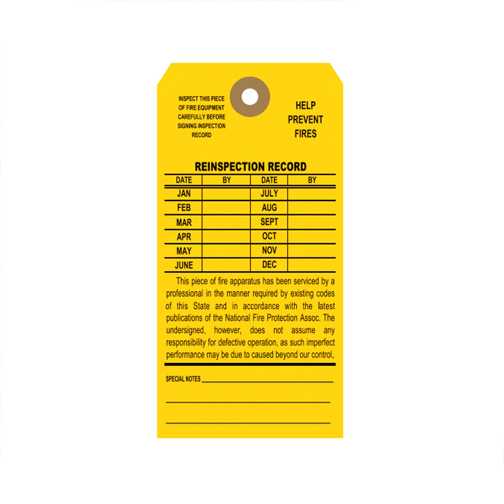 Fire Extinguisher Inspection Tag #03 – American Business Forms & Envelopes