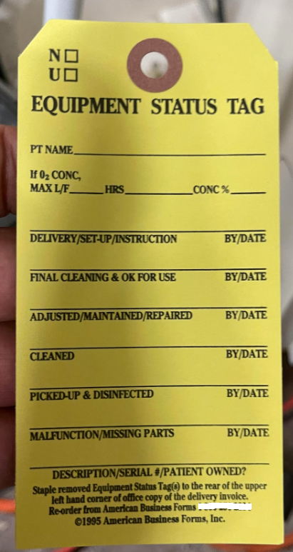 Equipment Status Tag - Hang Tag – American Business Forms & Envelopes