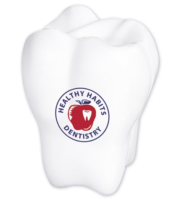 DENTAL TOOTH Stress Reliever- Made of Foam with your Logo in 2 Colors ...