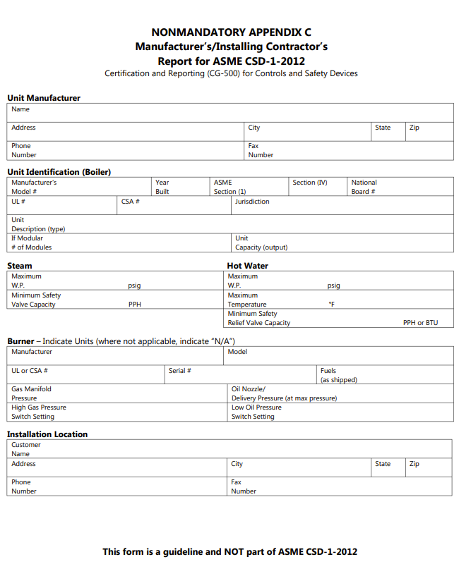 HVAC CSD -1 FORM - 8.5" x 11" – American Business Forms & Envelopes