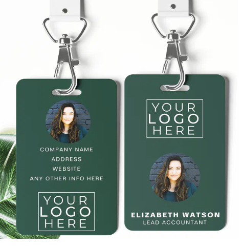 Lanyard Badges 3" x 4.5" PVC Material – American Business Forms & Envelopes