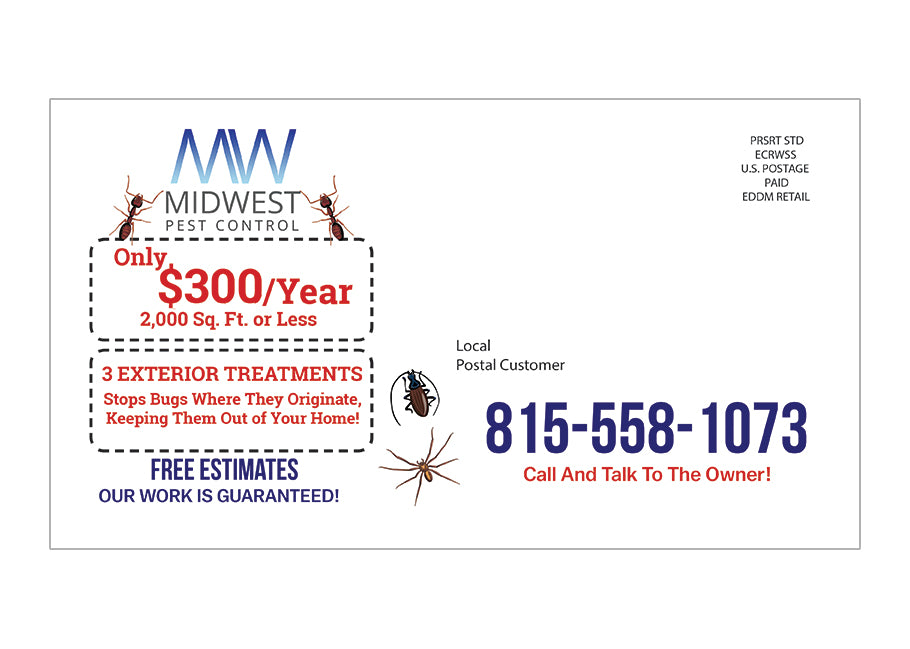 (6" x 11") Pest Postcard #01 – American Business Forms & Envelopes