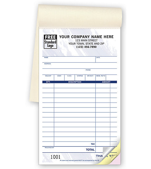 SALES INVOICE BOOKS 4.25in x 7in - Item 2509T – American Business Forms ...