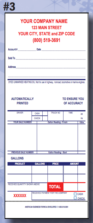 Veeder-Root Meter Ticket (Printed On Back) – American Business Forms ...