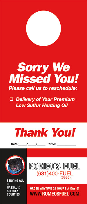 Fuel Door Hanger - Full Color - Template #13 – American Business Forms ...