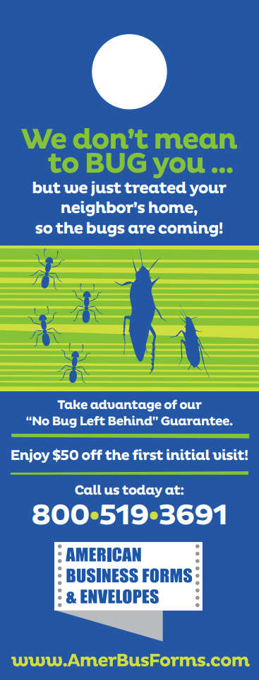 Pest Door Hanger - Full Color - Template #40 - Pest – American Business ...