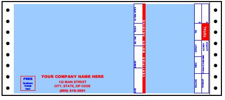 Blue Cow Meter Ticket 1 – American Business Forms & Envelopes