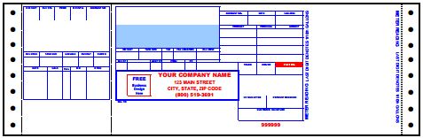 Blue Cow Meter Ticket 6 - Long (Printed On Back) – American Business ...