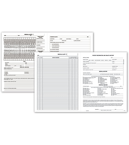 Dental Patient Record Folder #D100 – American Business Forms & Envelopes