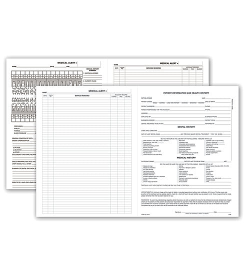 Dental Patient Record Folder, Without Treatment Plan #D103 – American ...
