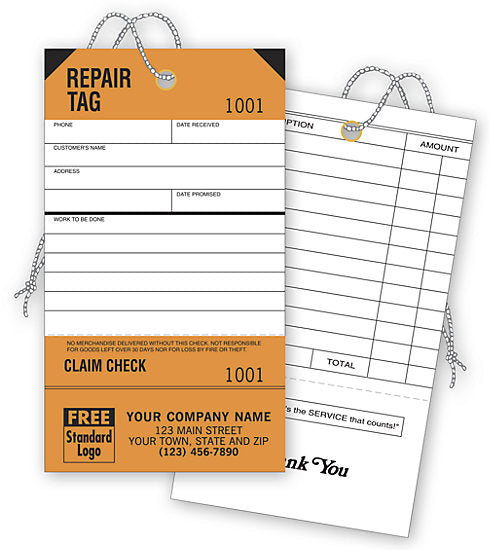 Bright Orange Repair Tags #D304 – American Business Forms & Envelopes