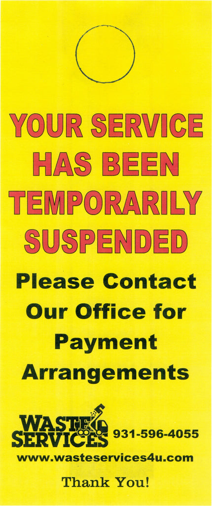 Refuse Door Hanger - Full Color - Template #03 – American Business ...