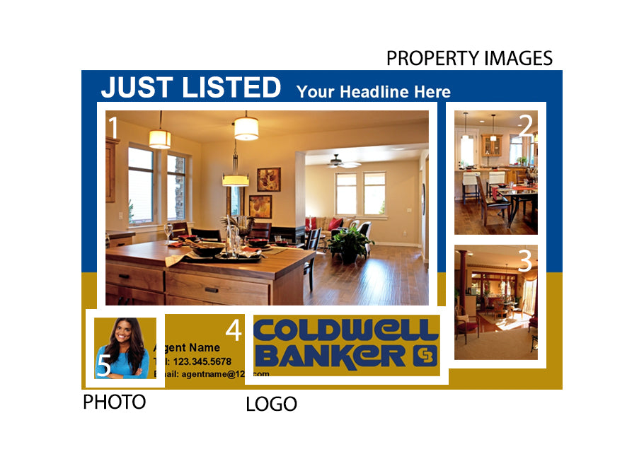 (6" x 11") EDDM - Just Listed - Template #03 – American Business Forms ...