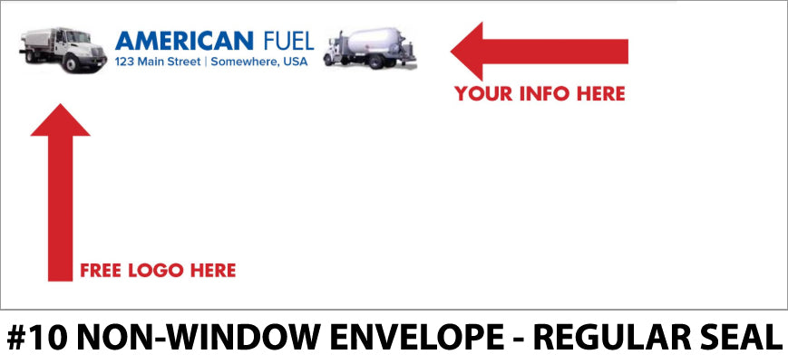 #10 Non-Window Fuel Envelope - Moisten Seal – American Business Forms ...