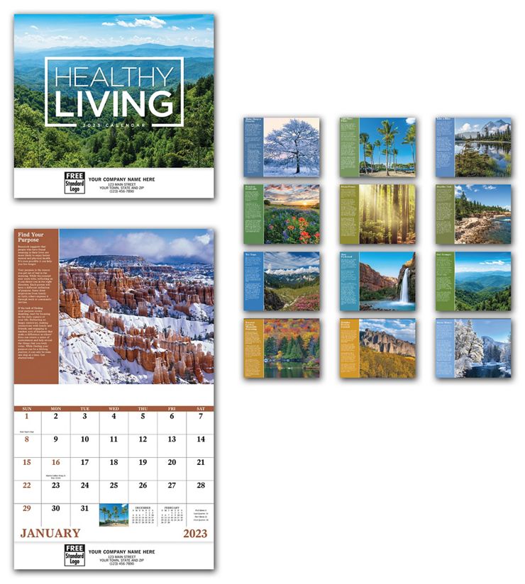 Healthy Living Wall Calendar – American Business Forms & Envelopes