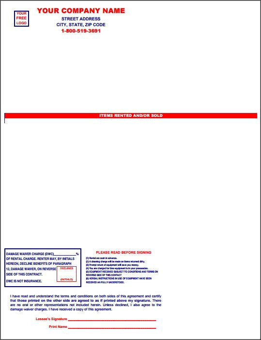 JK Data Systems- Rental Contracts – American Business Forms & Envelopes