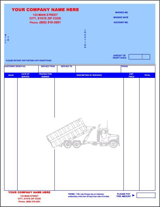 Refuse Invoice – American Business Forms & Envelopes