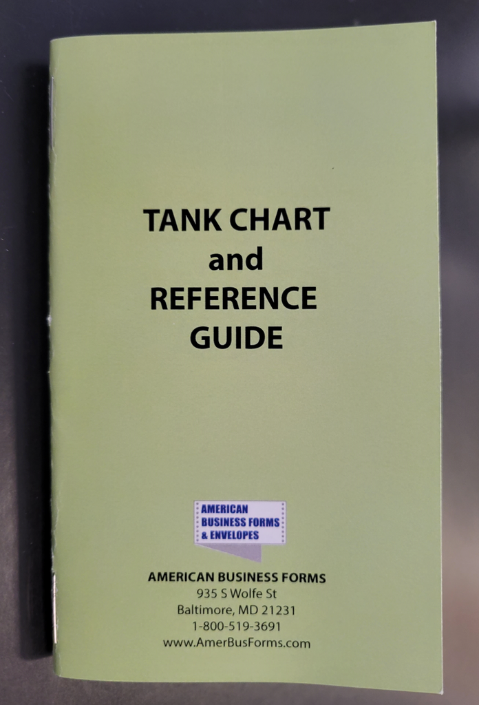 FUEL TANK BOOKS- 64 PAGES – American Business Forms & Envelopes