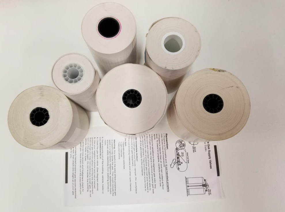 PROPANE THERMAL ROLLS 3 1/8in x 230ft – American Business Forms & Envelopes