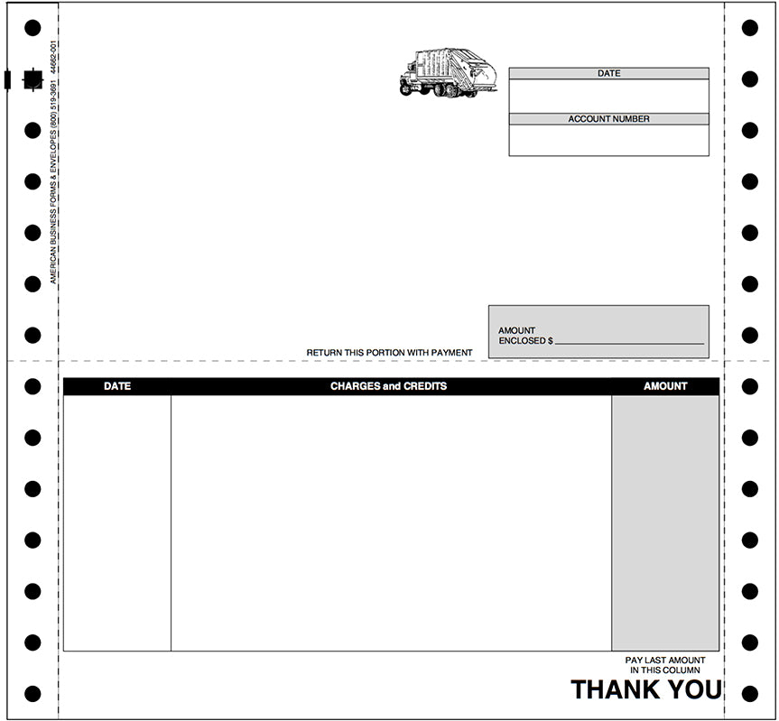 Trash Flow Short Statements – American Business Forms & Envelopes