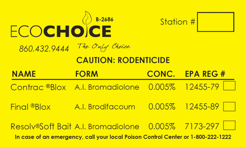 Bait Station Labels for Pest Control Compliance | AmerBusForms – Tagged ...