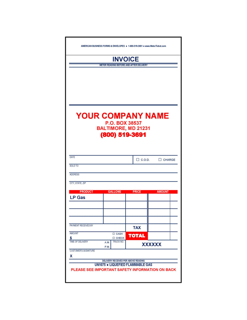 METER TICKET - NEPTUNE – American Business Forms & Envelopes