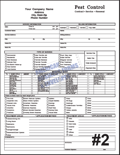 Pest Control Catalog – Tagged "Contracts" – American Business Forms ...