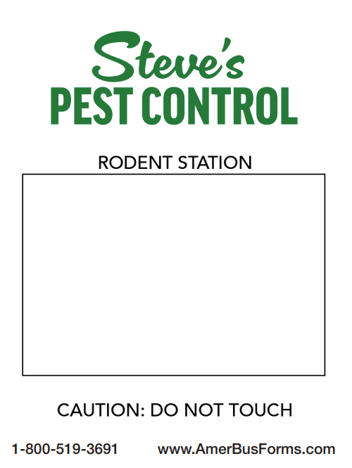 Bait Station Labels - 3" x 5" (Vertical) – American Business Forms ...